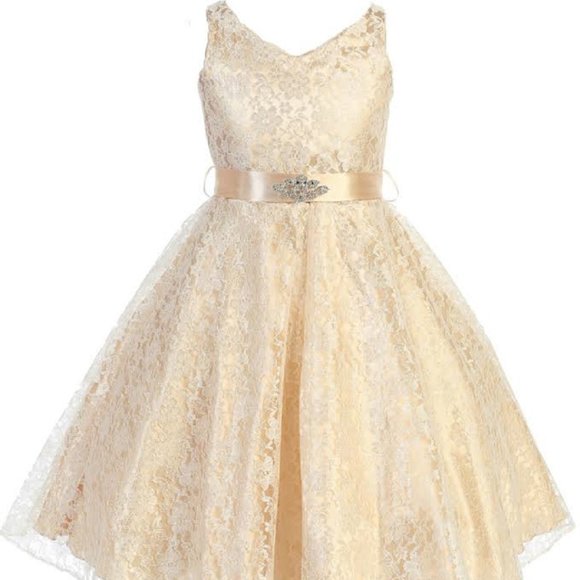 Bny Corner | Dresses | Big Girls Toddler Sleeveless Floral Lace Easter ...